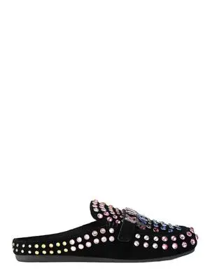 Kurt Geiger Crystal-embellished Slipper Mules - Black