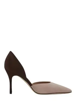 Manolo Blahnik D'orsay Pumps - Brown