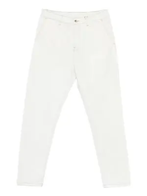 Canali Contrast-trim Trousers - White