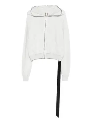 Rick Owens Zipped Hoodie - White