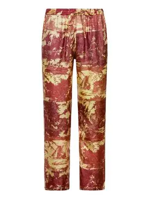 PIERRE-LOUIS MASCIA Aloe Trousers - Red