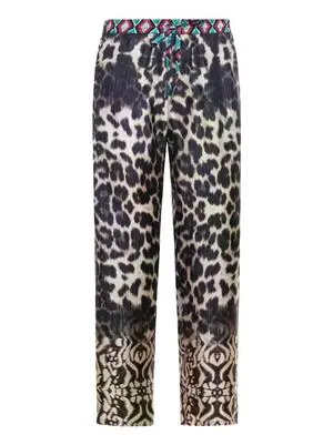 PIERRE-LOUIS MASCIA Printed Trousers - Black