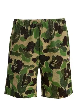 A BATHING APE Camo Shorts - Green