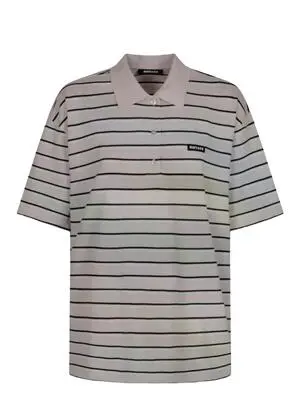 Remain Birger Christensen Striped Logo T-shirt - Neutrals