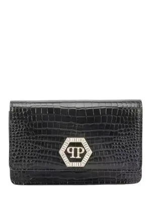 Philipp Plein Logo-detail Chain-strap Clutch - Black