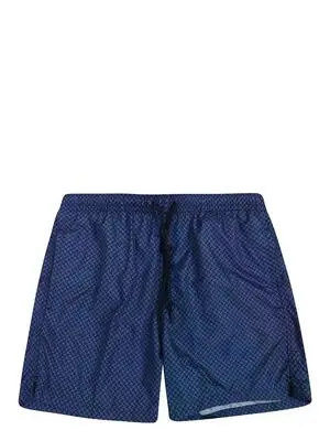 DRUMOHR Geometric-print Swim Shorts - Blue