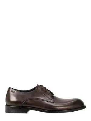 BOSS Leather Derby Shoes - Brown