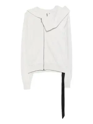 Rick Owens Hooded Long-sleeve Hoodie - White