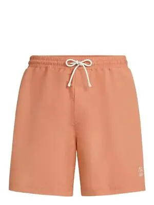 Brunello Cucinelli Drawstring-waist Swim Shorts - Orange