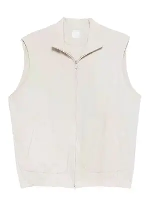 Eleventy Zipped Gilet - Neutrals