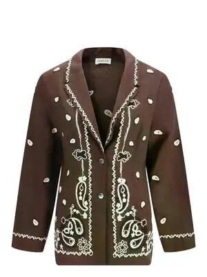 P.a.r.o.s.h Paisley-embellished Jacket - Brown