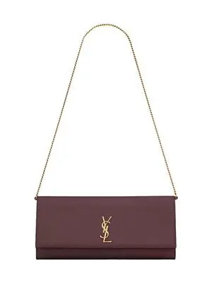 Saint Laurent Kate Chain Clutch - Purple