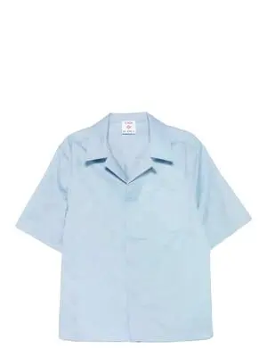 Casablanca Monogram Short-sleeve Shirt - Blue