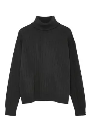 ELEVENTY Ribbed Knit Turtleneck