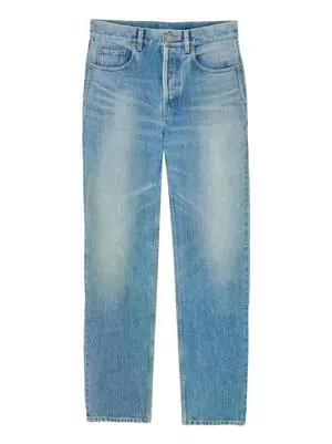 Saint Laurent Mick Belt-loop Pocket Jeans - Blue