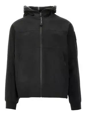 C.P. COMPANY Hooded Zipped Jacket - Black