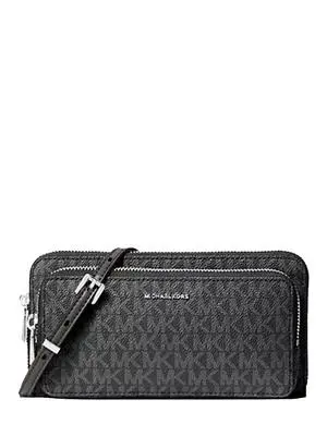Michael Kors Monogram Pattern Crossbody Bag - Black