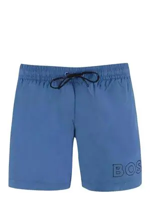 BOSS Logo Swim Shorts - Blue