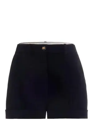Elisabetta Franchi Button-fastening Shorts - Black