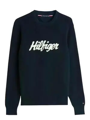 Tommy Hilfiger Logo-detail Sweater - Blue