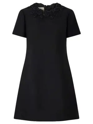 Valentino Garavani Floral Mini Dress - Black