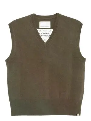 EXTREME CASHMERE X V-neck Sleeveless Top - Green