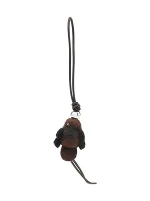 Loewe Platypus Felt Keyring - Brown