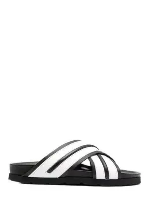 Palm Angels Criss-cross Slip-on Sandals - Black