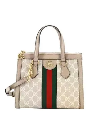 Gucci Ophidia Gg Coated Canvas Small Tote Bag - Neutrals