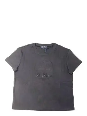 Max Mara Logo-detail T-shirt - Grey