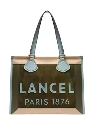 LANCEL Logo Zip Tote Bag - Green