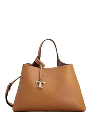 TOD'S Tote Bag With Detachable Strap - Brown
