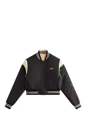 Kith Landry Cropped Bomber Jacket - Black