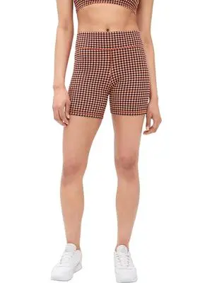The Upside Solaris 5in Spin Shorts - Gingham