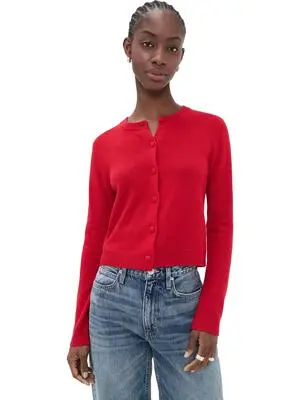 Velvet By Graham & Spencer Nolie Cashmere Cardigan - Red