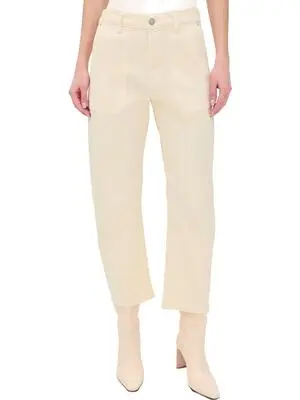 DL1961 Billie Easy Barrel High-rise Pants - Crema