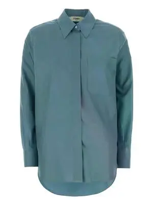 Fendi Chest-pocket Shirt - Blue