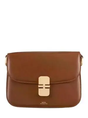 A.p.c. Grace Leather Shoulder Bag - Brown