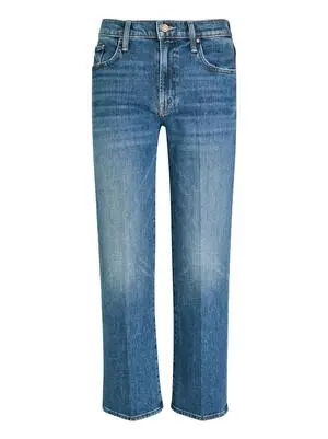 MOTHER The Mid Rise Rambler Slim Straight-leg Stretch-denim Jeans - Indigo