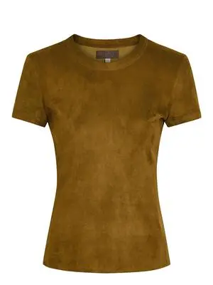 Stouls Suede T-shirt - Bronze