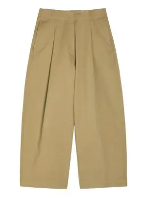 Studio Nicholson Peached Wide-leg Cotton-twill Trousers - Tan