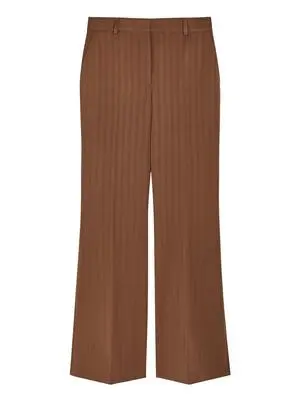 Stella McCartney Bootcut Wool Trousers - Orange