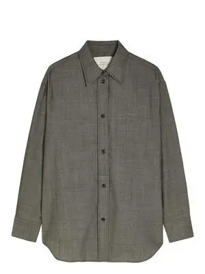 Studio Nicholson Rouen Wool Shirt - Grey