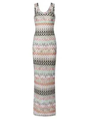 Missoni Sequined Knitted Lamé Gown - Multicoloured
