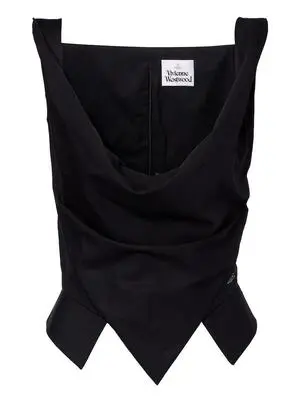 VIVIENNE WESTWOOD Ginnie Draped Bustier - Black