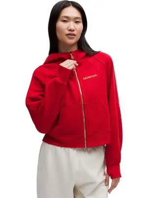 Lululemon Oversized Full-zip Hoodie - Oxford Red