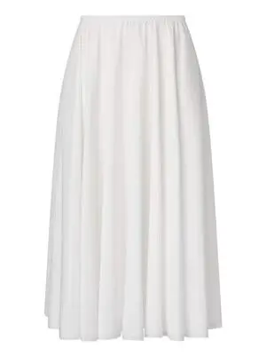 Norma Kamali High-rise Midi Skirt - White