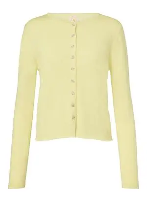 Jardin Des Orangers Cotton And Cashmere Cardigan - Yellow