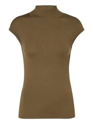 Jardin Des Orangers Ribbed-knit Virgin Wool Top - Green