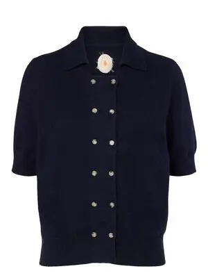 Jardin Des Orangers Cotton And Cashmere Polo Shirt - Blue